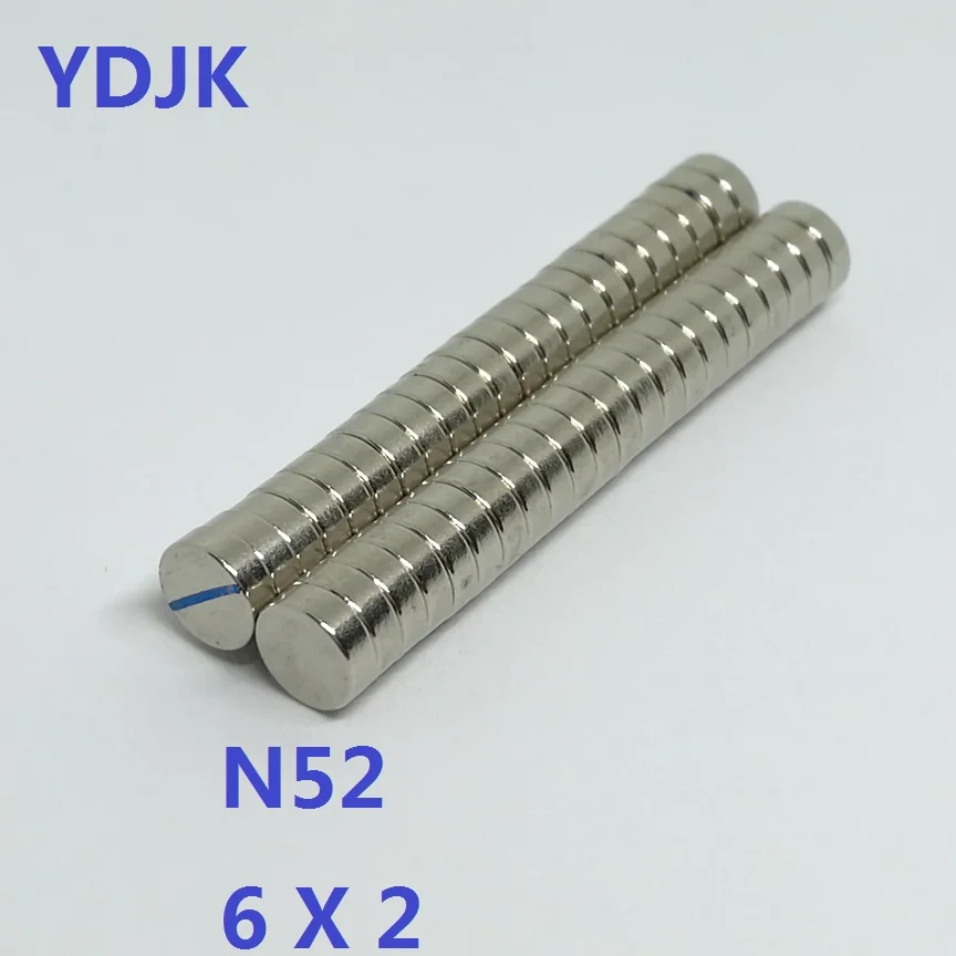 10-20-50-100PCS-LOT-N52-NdFeB-Magnet-6-2-Standard-Size-Disc-Strong ...