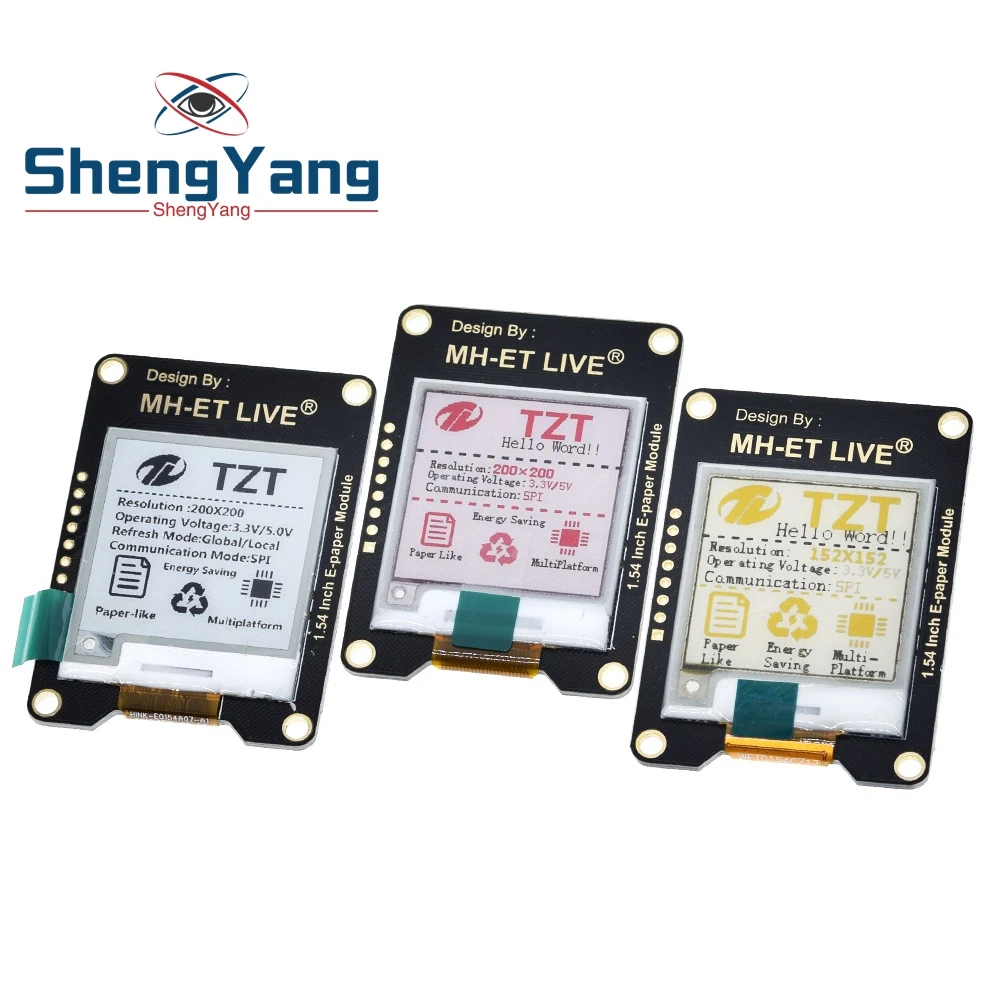 Shengyang 1.54 Polegada epaper módulo e paper e ink eink display tela spi suporte global/parte ...