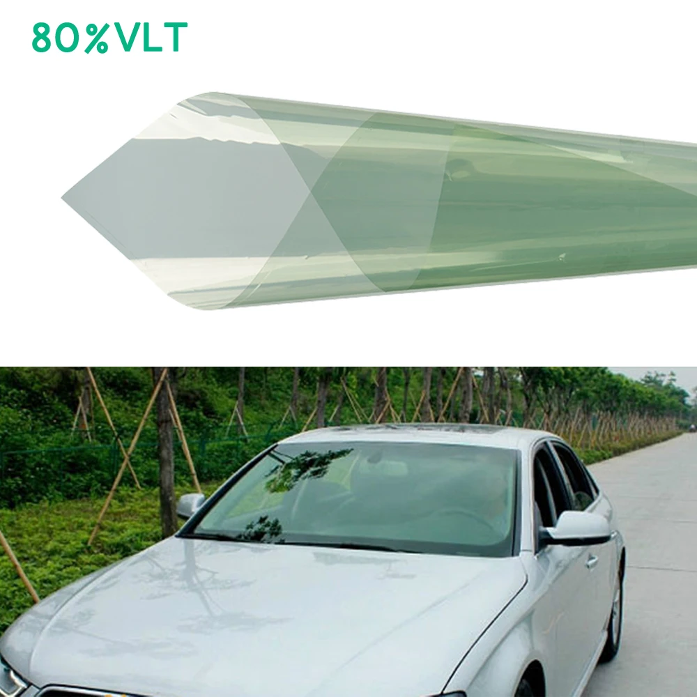 Light Green 80% VLT Windscreen Front Window Tint Solar Protection Film ...