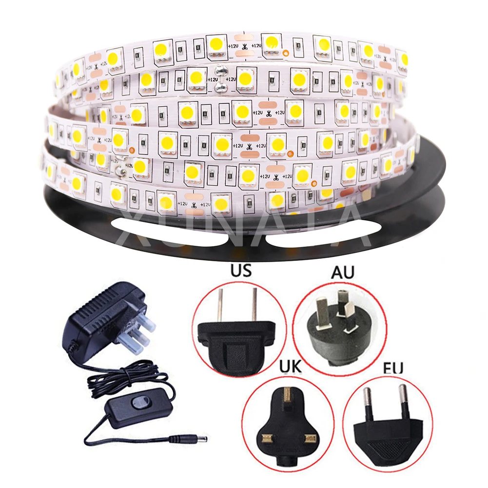 12v Led Light Strips Waterproof | Led Strips 12v 5m Waterproof | 5050 ...