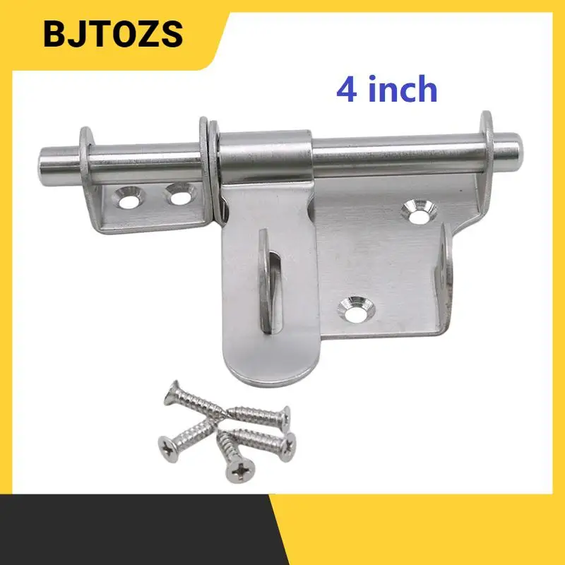 1pcs 4 Inch 201 / 304 Fasten Anti theft Iron Door Lock Stainless Steel ...