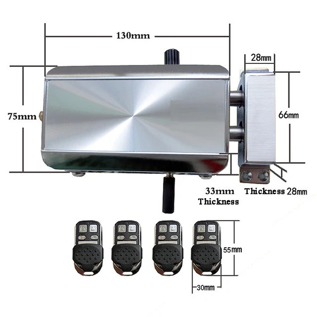 Remote Control Electronic Intelligent Door Lock Wireless Anti-Theft ...