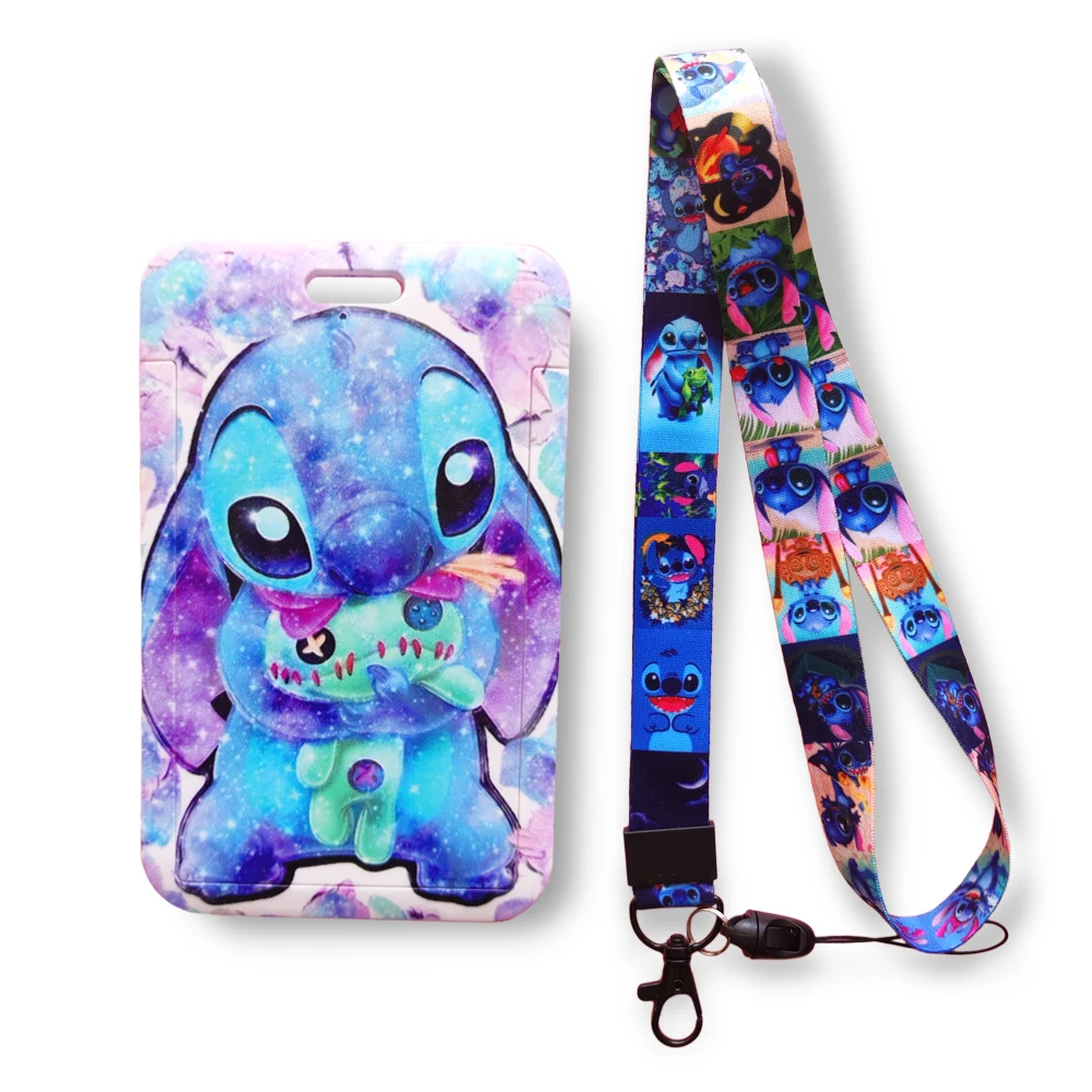 Disney Stitch Office Ladies Name Card Covers ID Card Holder Students ...