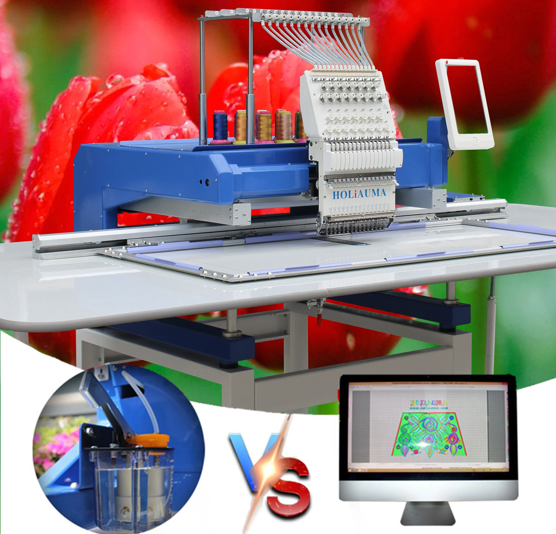 Holiauma Free Shipping 1 Head Cap Embroidery Machine /3d Computer ...