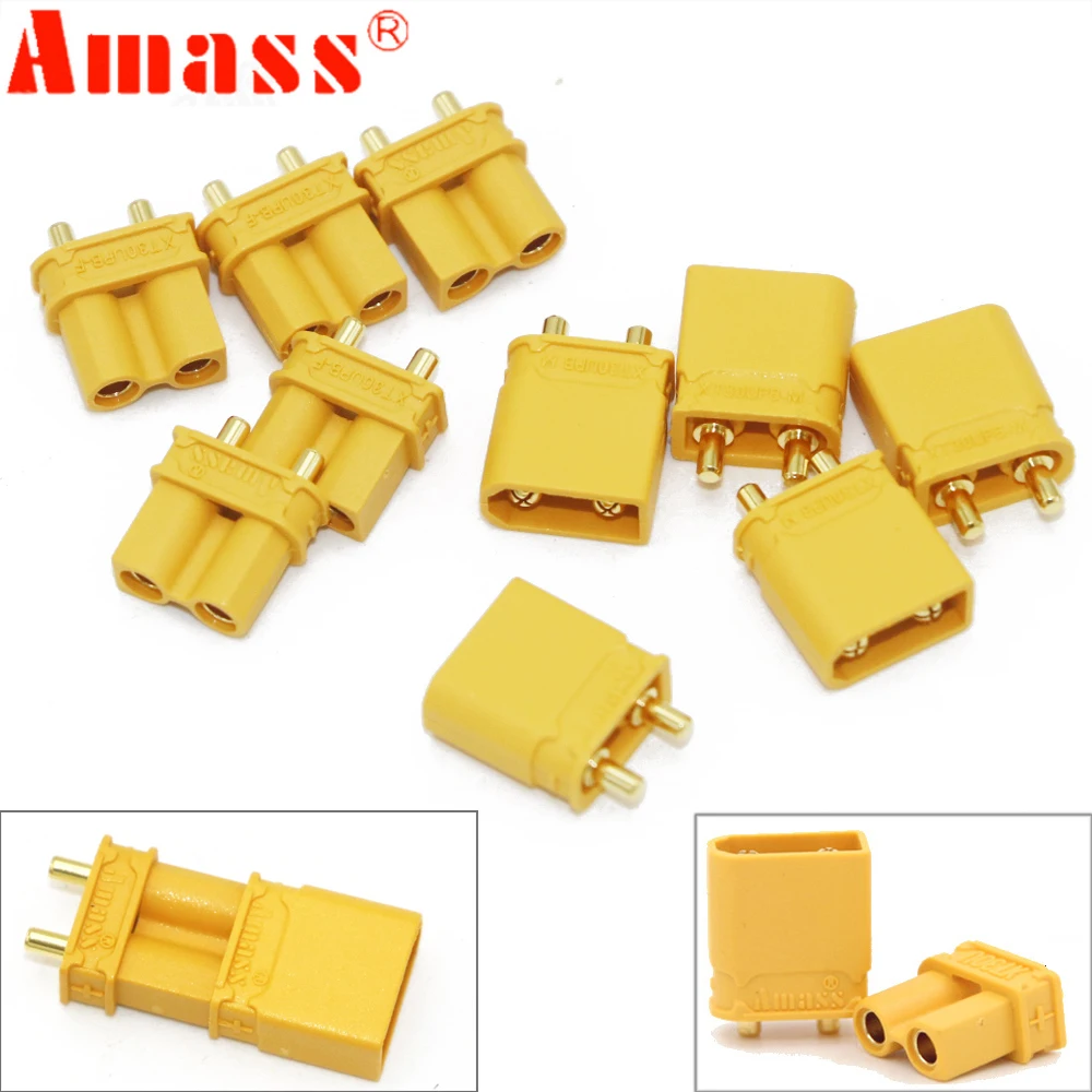 Bullet Connectors Plugs | Xt30 Amass | Parts Accs - 10pcs Xt30upb Xt30 2mm Plug Rc Lipo - Aliexpress