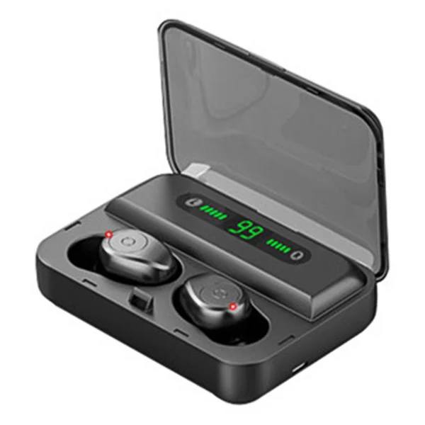 Беспроводная гарнитура 8D объемный звук двойной вызов дисплей питания спортивные наушники NC99