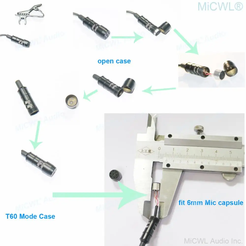 MPC Lavalier Headset Microphone Case for Lapel Head Microphone DIY ...