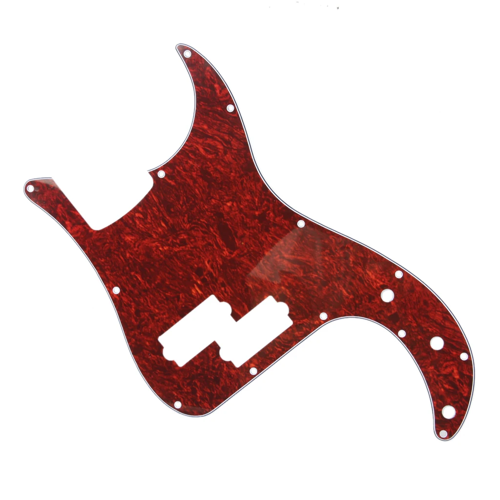 Red-Tortoise-Shell-Pickguard-3-Ply-Scratch-Plates-For-Precision-Bass-PB ...