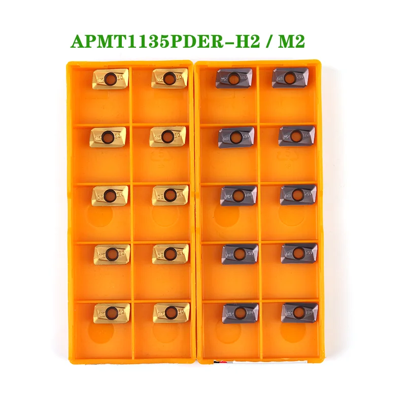 10PCS Carbide Insert APMT1135 PDER M2 H2 VP15TF US735 UE6020 Lathe Milling Cutter Tool CNC APMT ...