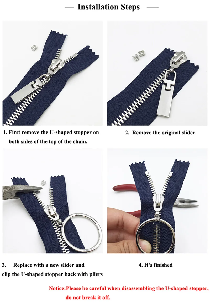 Boutons - Fermetures - Anses,Bouchon de fermeture à glissière en laiton ...