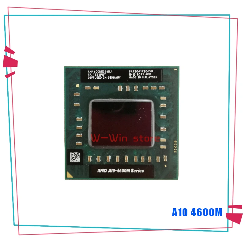 Procesador de CPU AMD A10 Series A10 4600M 2,3 GHz Quad Core Quad Thread AM4600DEC44HJ Socket ...
