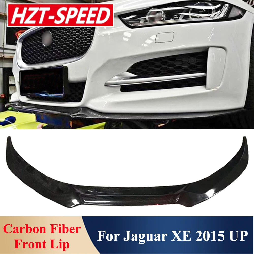XE-Real-Carbon-Fiber-Front-Bumper-Shovel-Lip-Chin-Car-Body-Modification ...