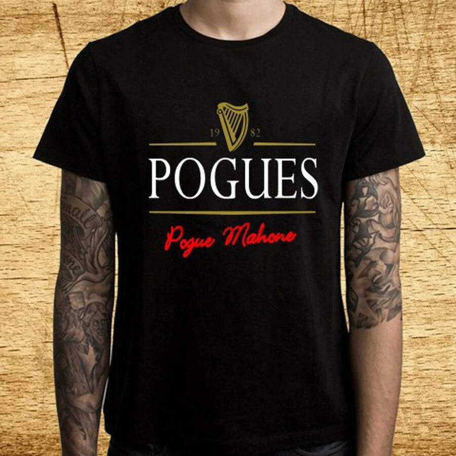 New The Pogues Pogue Mahoni Album Logo Men Black T Shirt Size S 3XL ...