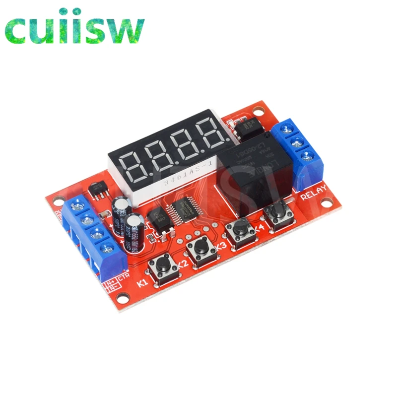 Dc 5v 12v 24v 10a Adjustable Time Delay Relay Module 32 Modes Led ...