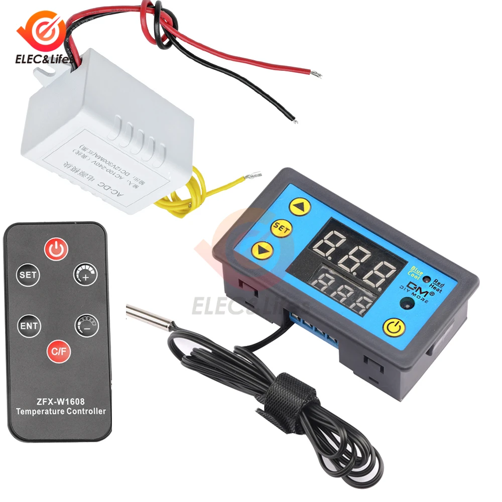 W3231-12V-24V-220V-Digital-thermostat-regulator-for-refrigerator-Indoor ...