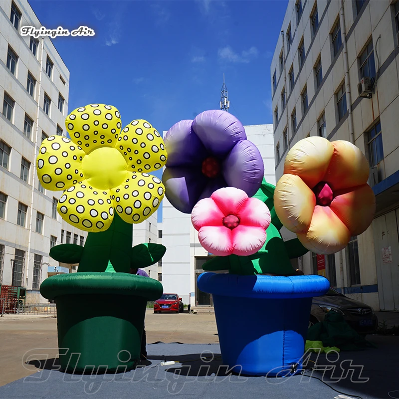 Simulated-Inflatable-Potted-Plant-Flower-3-5m-High-Colorful-Strange ...