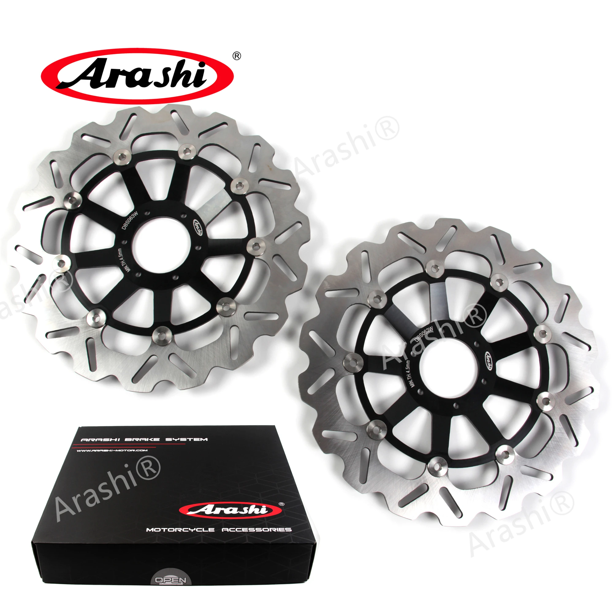 Arashi-1-Pair-CNC-Full-Floating-Front-Brake-Discs-Brake-Rotors-For ...