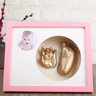 3D DIY Newborn Hand Foot Mold Photo Frame Baby Plaster Casting Kit ...