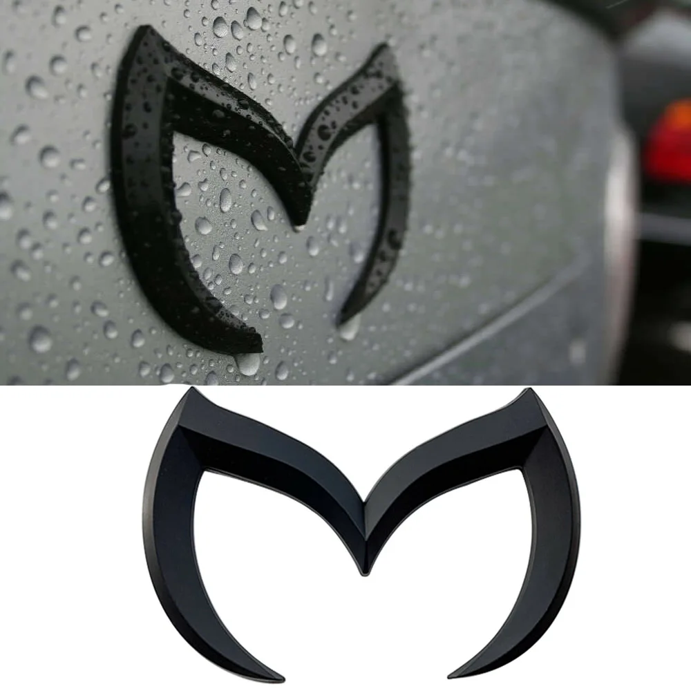 Black Evil M Logo Emblem Badge Decal For Mazda 3 6 Mazdaspeed Cx-5 Mx-5 ...