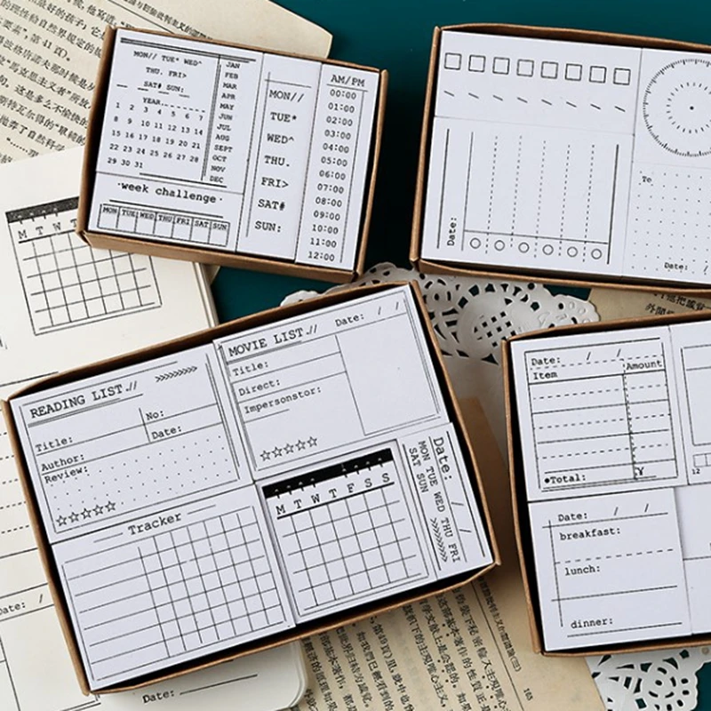 Calendar-Agenda-Stamps-Daily-Time-Mark-Scrapbooking-Rubber-Stamp-Diary ...