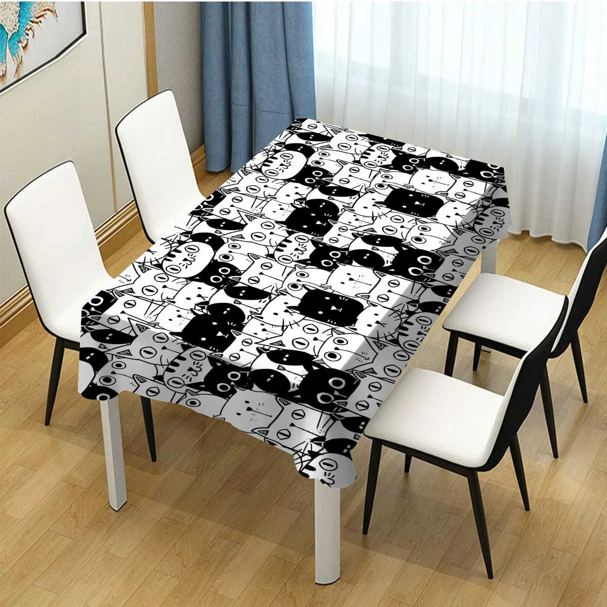 Draw-Cartoon-Cats-Home-Decor-Dining-Room-Kitchen-Table-Cover.jpg