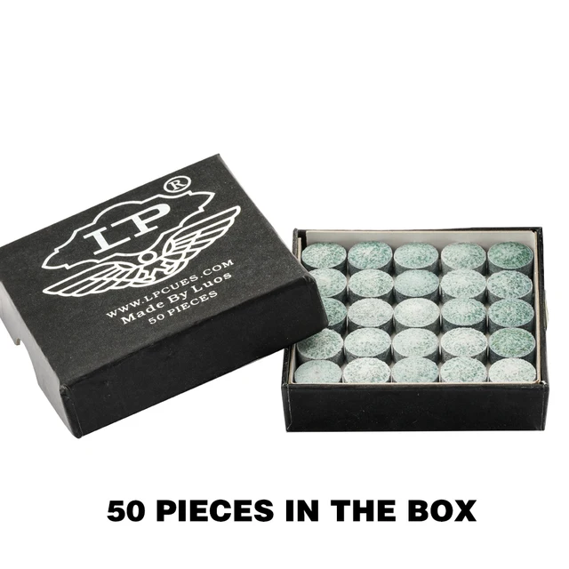 Original LP Snooker Cue Tip 10mm 50 Tips a Box Snooke Stick Kit High ...