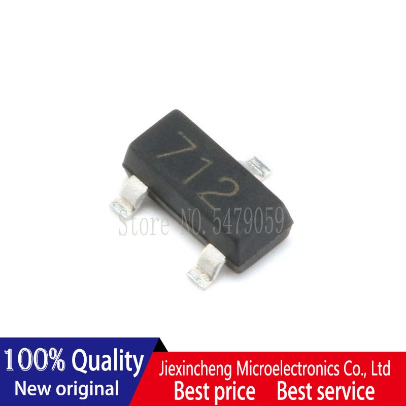 50PCS SM712.TCT marking:712 SOT 23 RS485 7/12V TVS diode New original|Replacement Parts ...