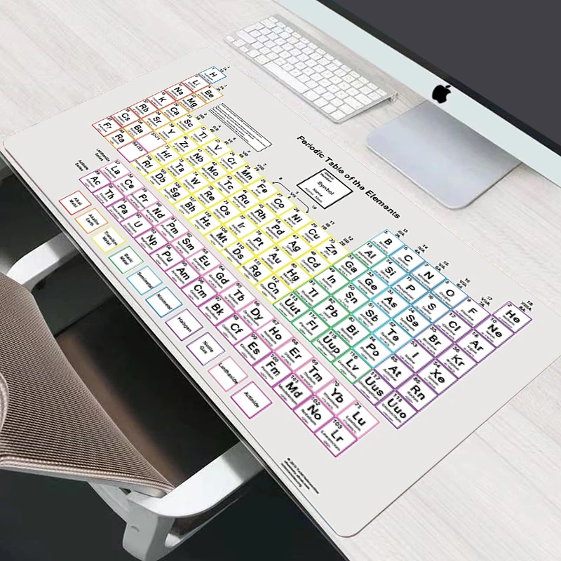 Large Computer Mouse Pad Periodic Table Of Elements Desk Mat Gamer ...