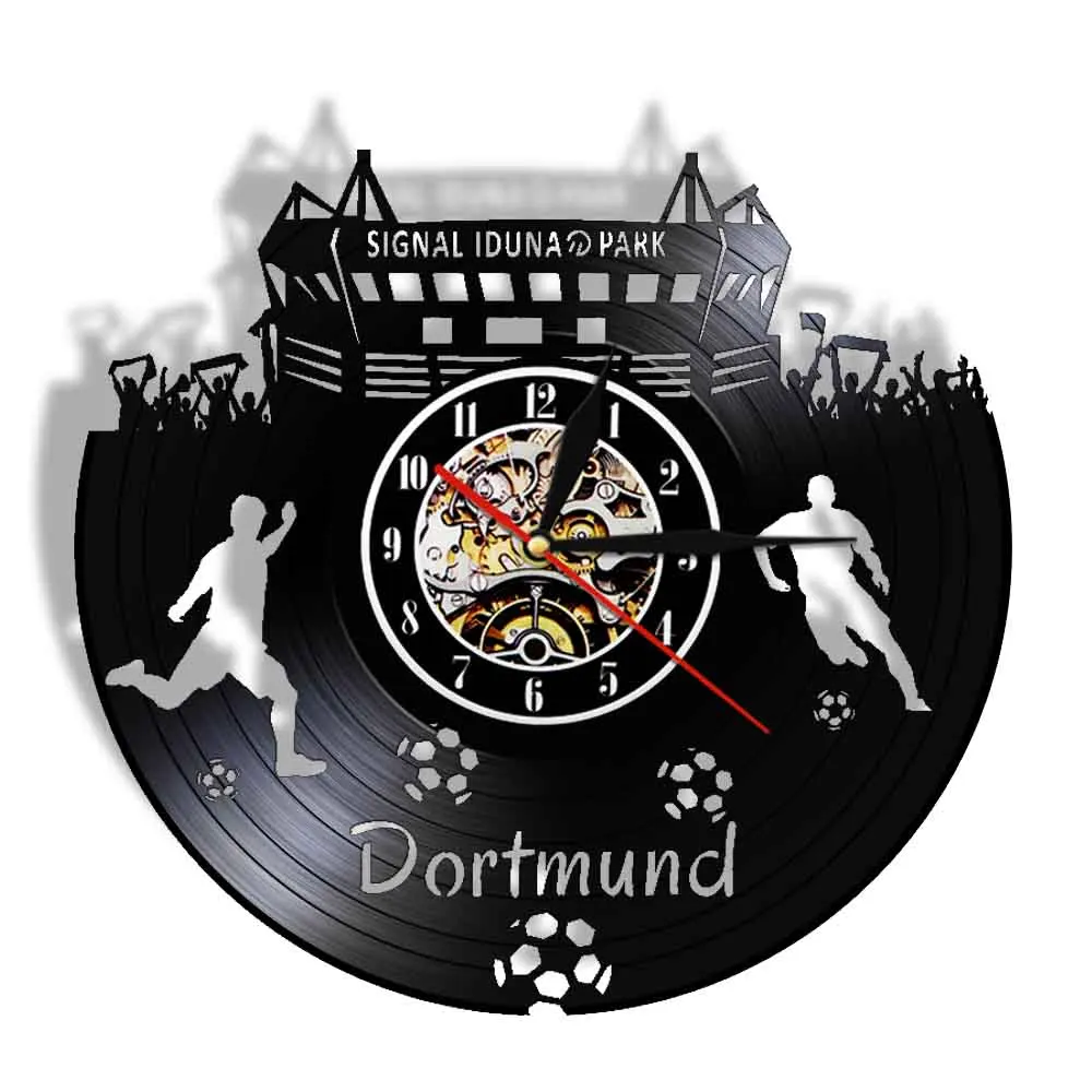 Dortmund German States Laser Cut Longplay Wall Clock Football Vinyl ...
