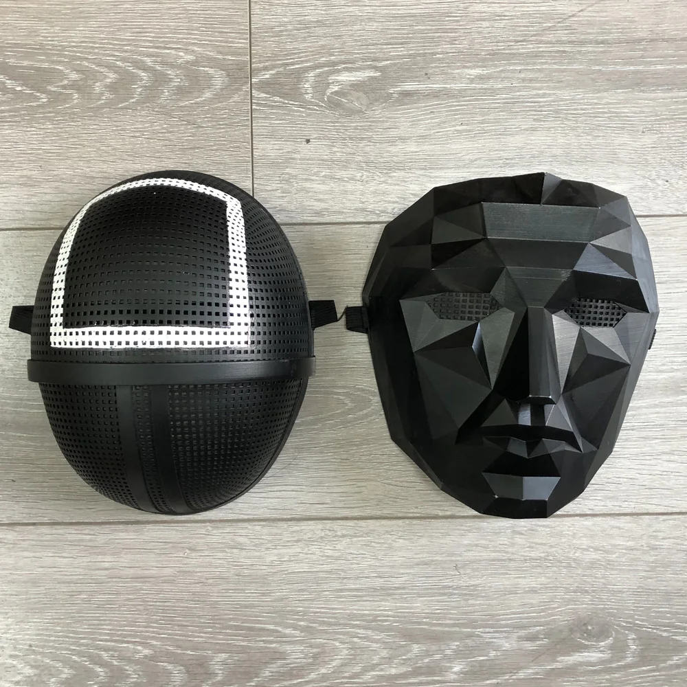 Squid Game Plastic Cosplay Mask - Triangle Square Circle - AllCosplay.com