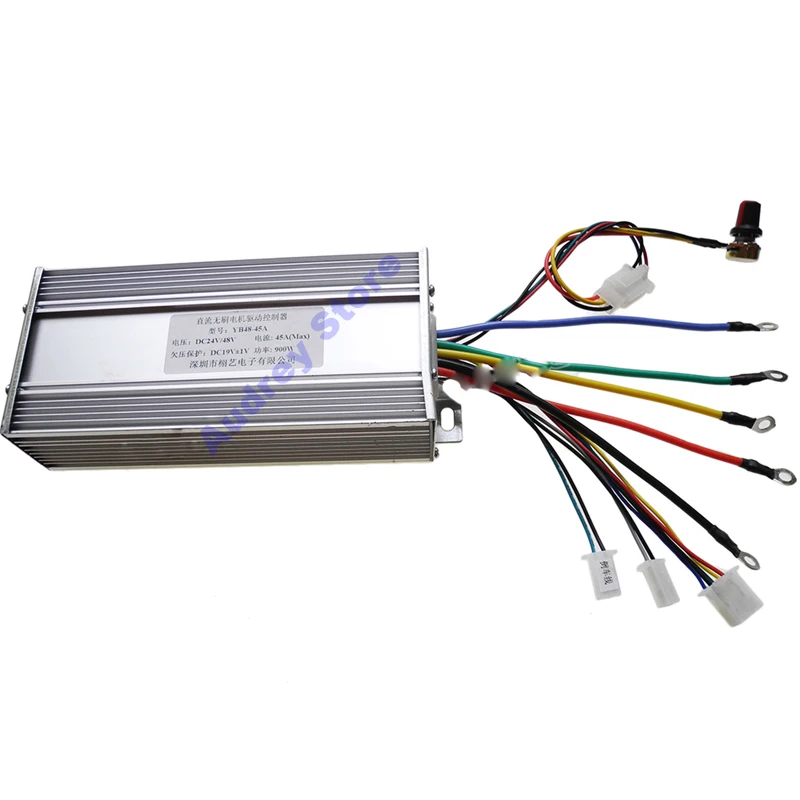 New 45a Dc20v-55v 900w 3 Phase Bldcm Brushless Motor Controller Driver ...