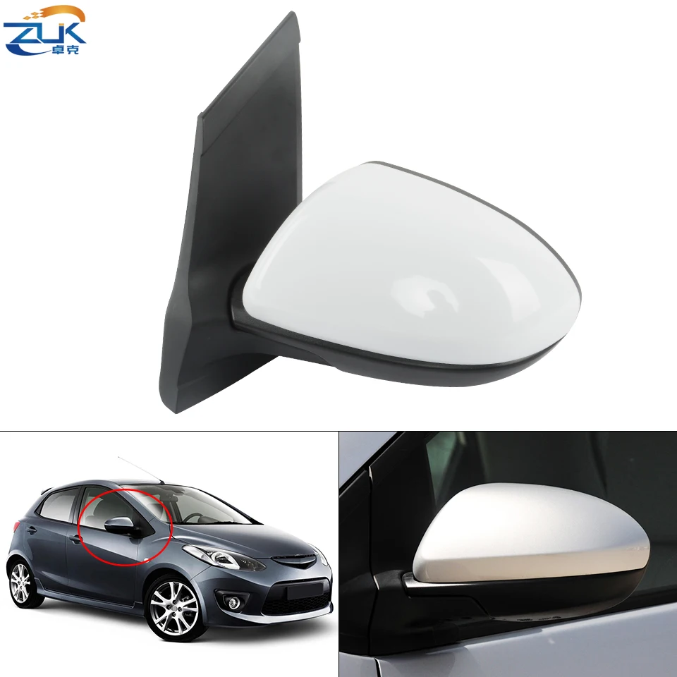 ZUK-Car-Exterior-Rearview-Side-Mirror-Assy-For-MAZDA-2-DE-2007-2008 ...