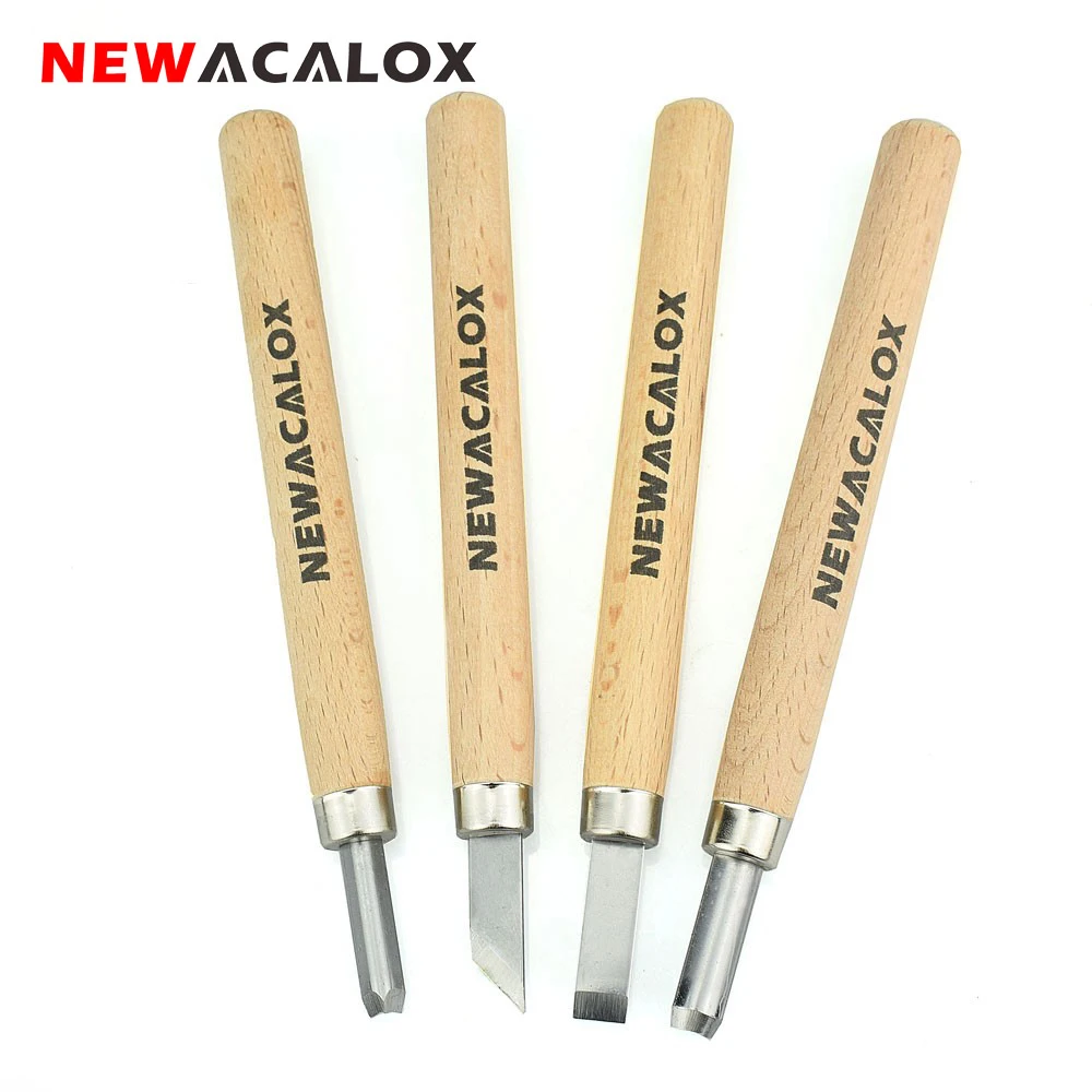 NEWACALOX 4pcs Woodpecker Woodcut Knife Scorper Hand Cutter Wood ...