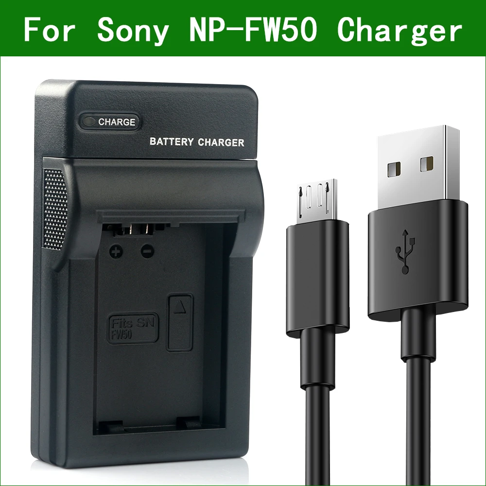 NP FW50 마이크로 USB 배터리 충전기, 소니 알파 ILCE 7R ILCE 7 a7R a7s a7 ILCE 3000 ...