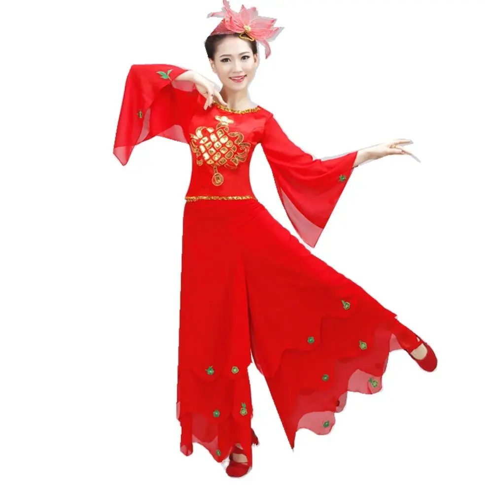 Chinese-Folk-Dance-Costume-Traditional-Yangko-Dance-Costumes-Drum ...
