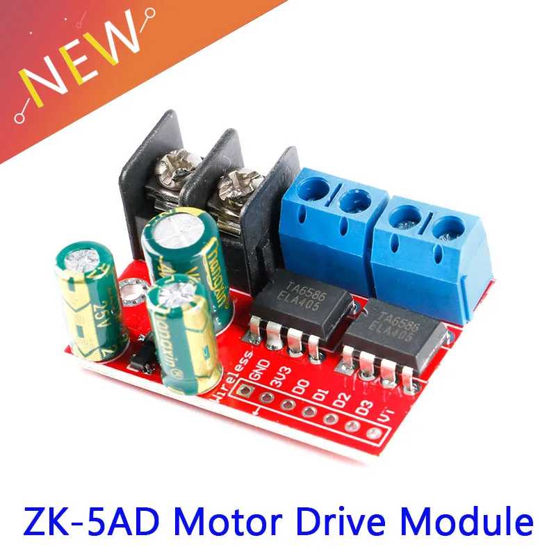 5A Dual DC Motor Drive Module Double H Bridge L298N PWM Remote Control ...