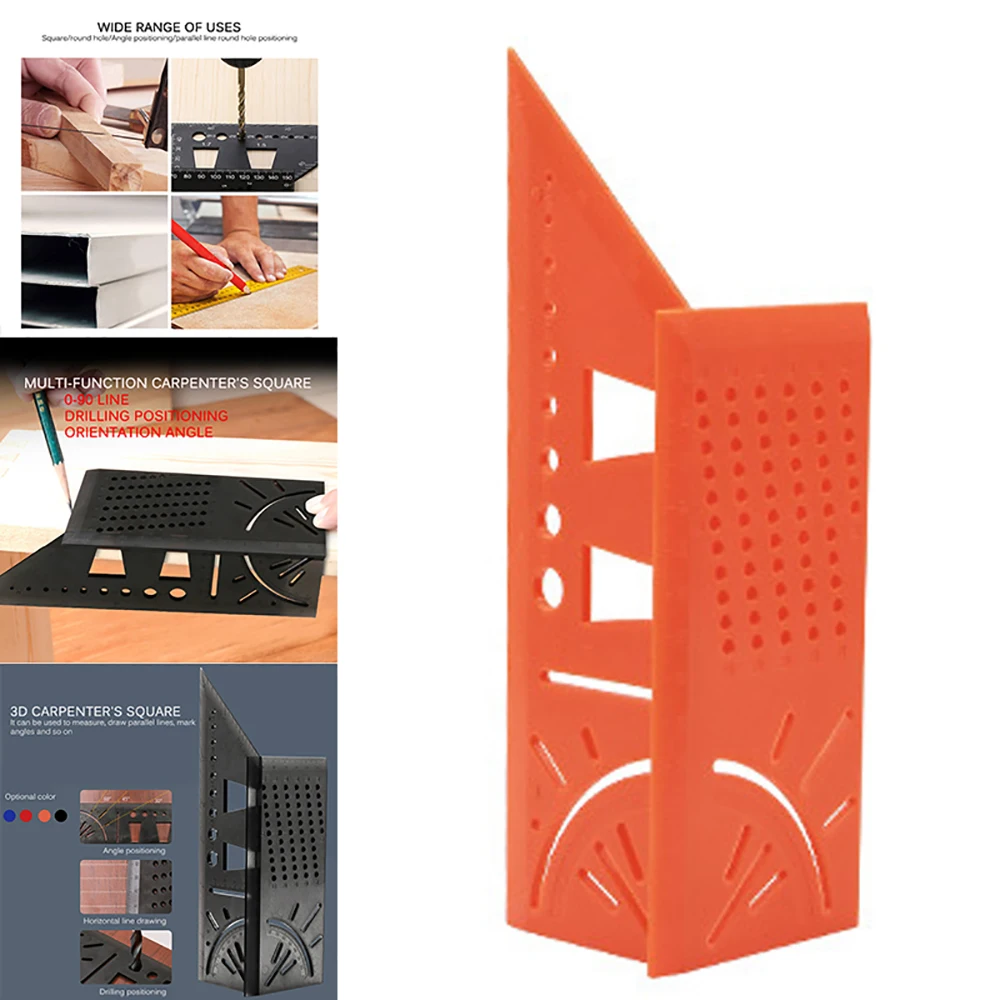 Woodworking 3D Mitre Angle Measuring Square Size Measure Tool With ...