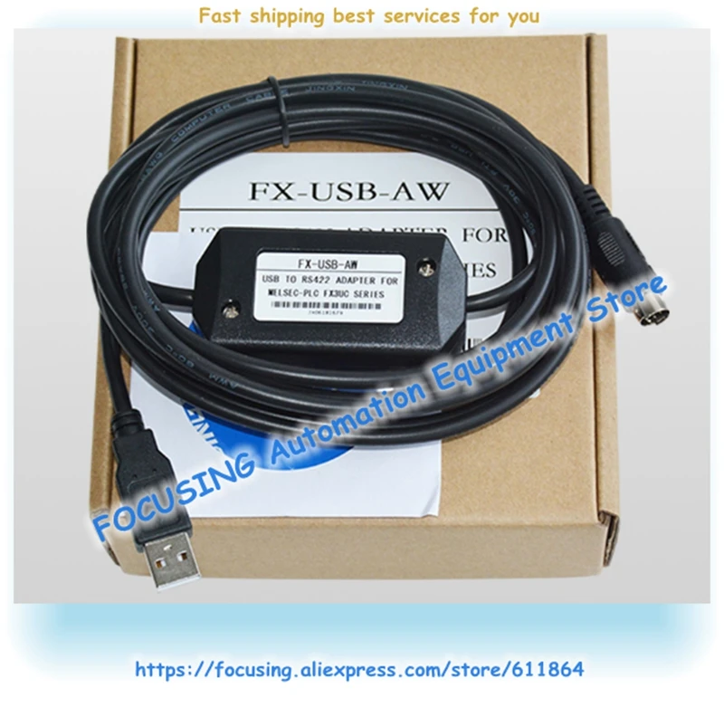 New FX PLC Programming Cable FX USB AW For FX Series Of Grade A|fx-usb ...