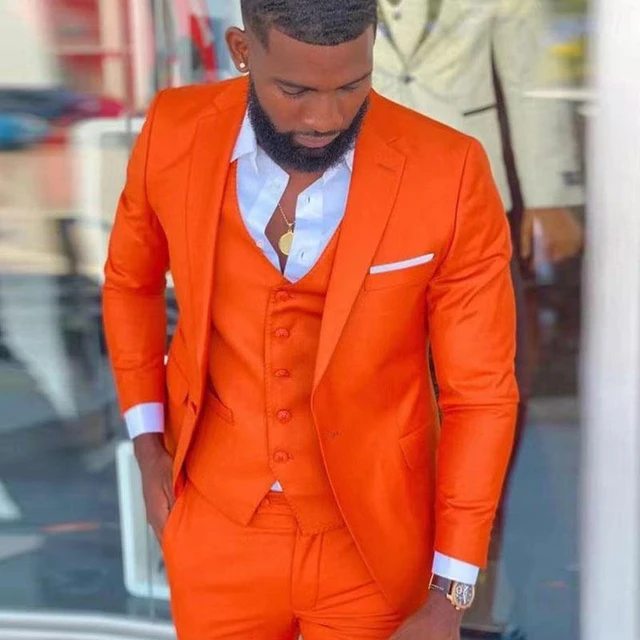 Orange Camo Wedding Tux