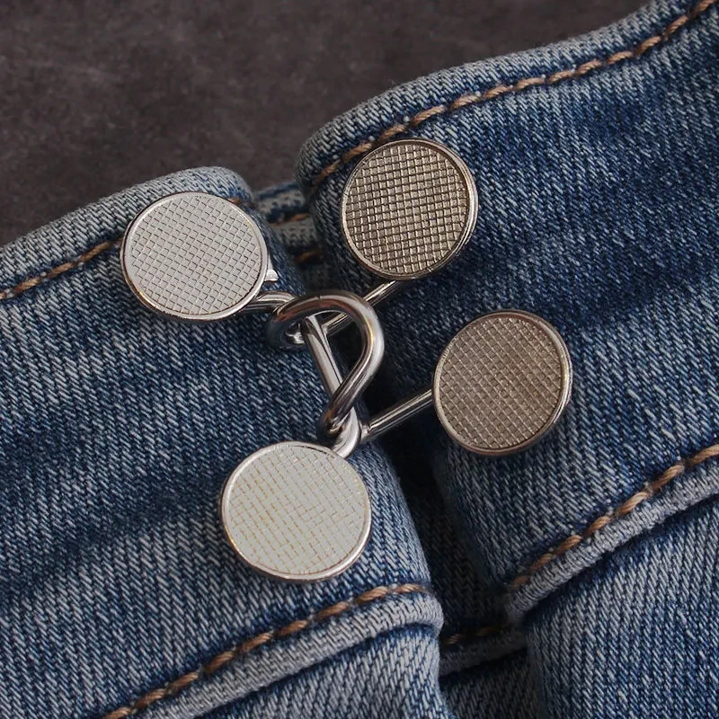 2Sets-Metal-Garment-Hooks-Jeans-Waist-Adjust-Self-Free-Buckle-Removable ...