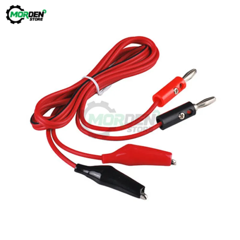 5Pair-1M-Double-Red-and-Black-Banana-plug-Clips-Crocodile-Cable ...