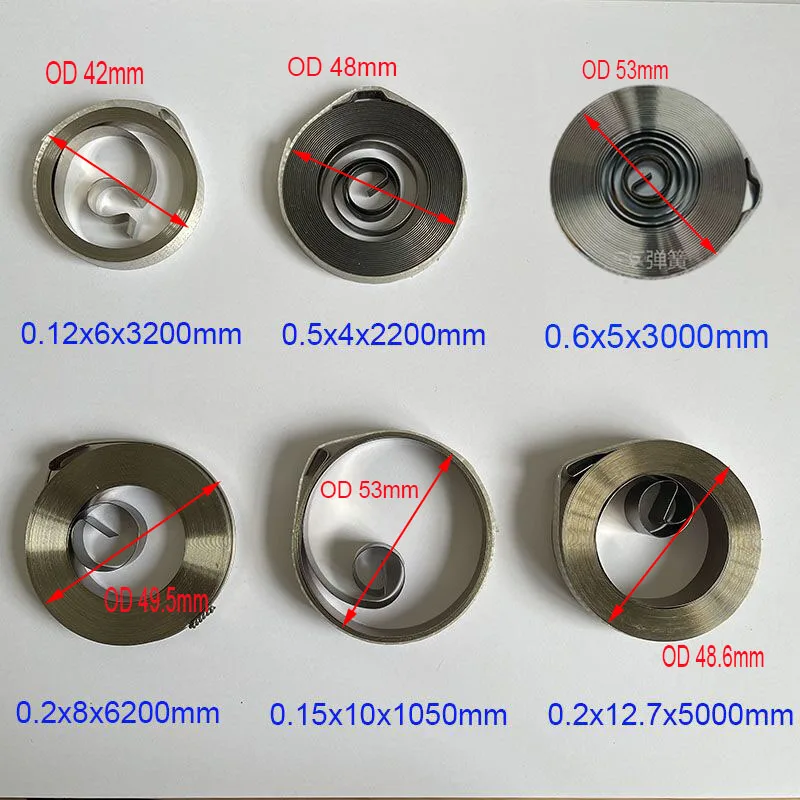 Wholesale Cheap Spiral Flat Wire Coil Spring Constant Force Springs 0.2 ...