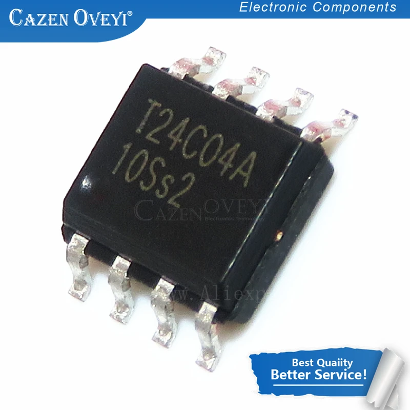 10 개/몫 AT24C04N 24C04 24C04N SOP 8 EEPROM 4KB I2C SER EEPROM 새로운 원본 재고 ...