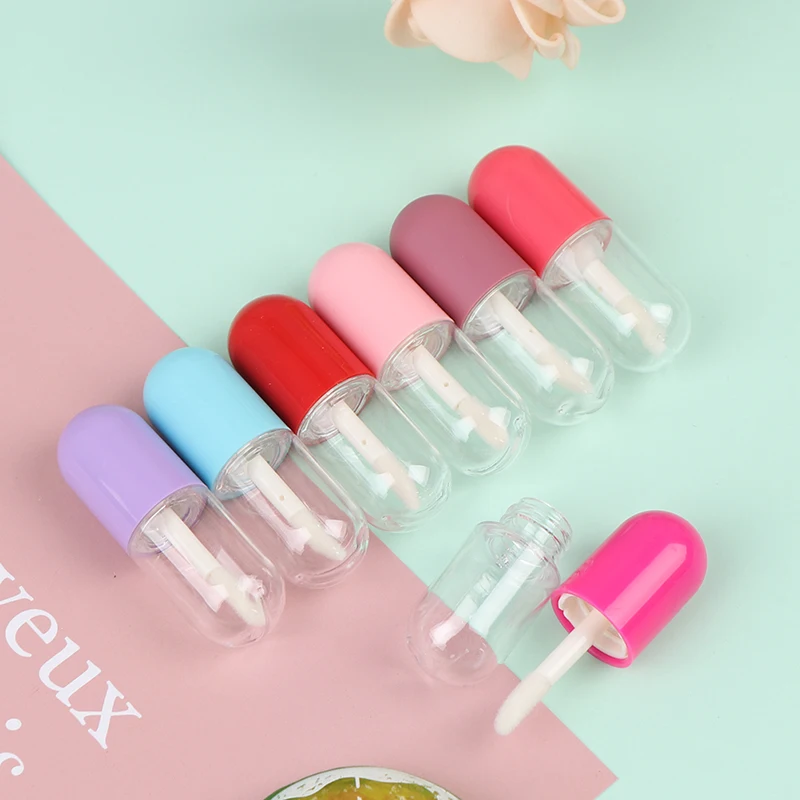 Mini Cápsula De Brilho Labial Portátil, Tubo De Gloss Para Lábios De 5 ...