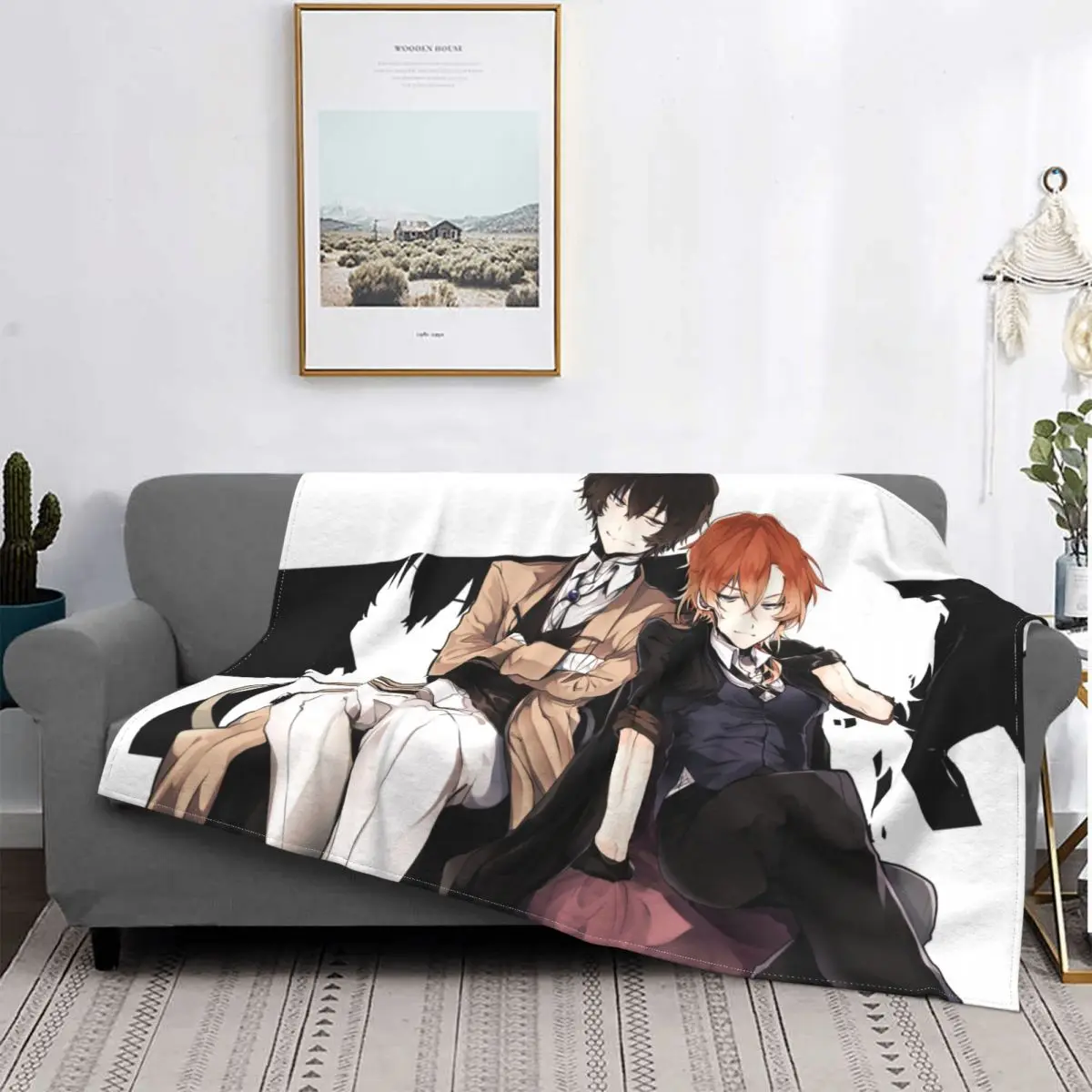 Osamu-Dazai-Chuuya-Nakahara-Knitted-Blanket-Bungou-Stray-Dogs-Anime ...