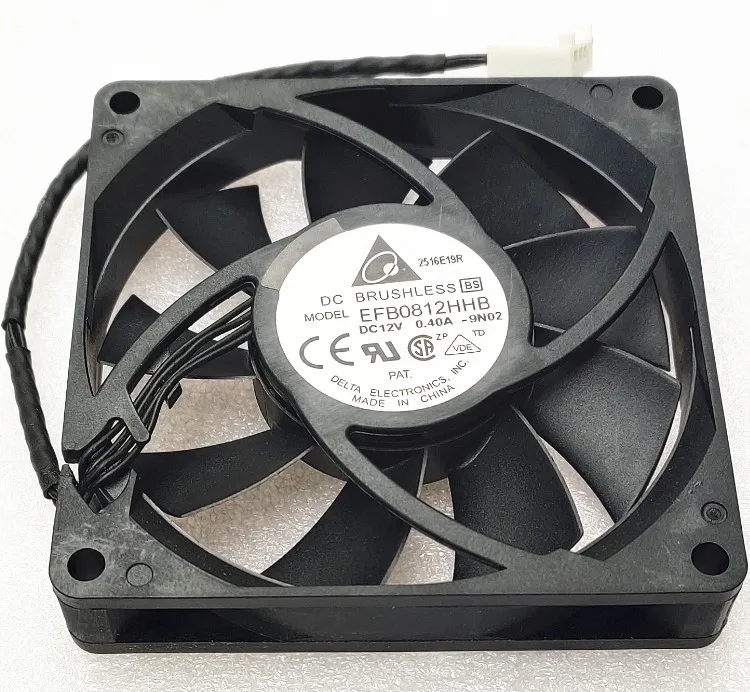 New 80mm Comptuer PC Cpu Pwm Cooling Fan 8cm 4-Pin 4Pin EFB0812HHB 12V ...