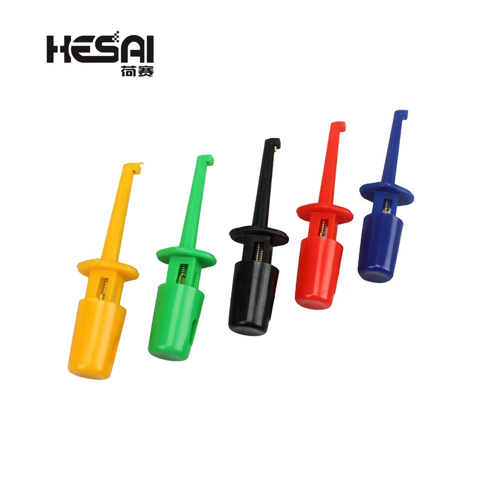 10PCS 1.7 Multimeter Lead Wire Kit Test Hook Clip Grabbers Test Probe ...