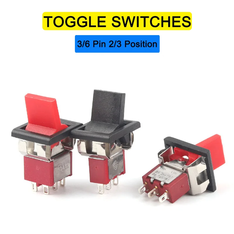 5PCS-3-6-Pin-2-3-Position-Mini-Toggle-Switch-5A125V-2A250V-SPDT-ON-ON ...