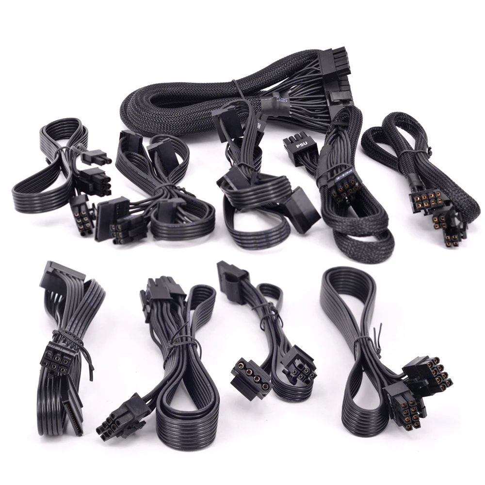 For Seasonic Focus Plus Gold Fx Peripheral 4 Pin Sata Ide Pcie Cpu Main ...