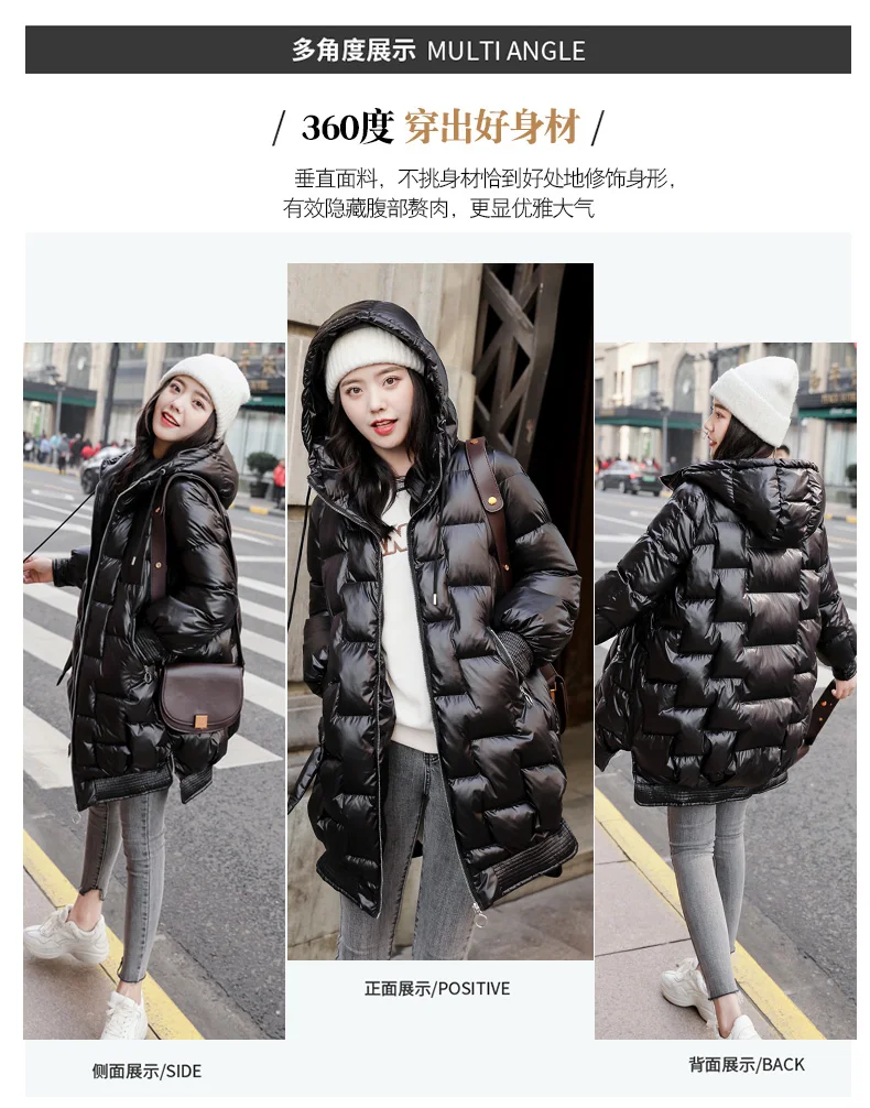 Купить 2019 зимняя модная простая Удобная хлопковая стеганая одежда ...